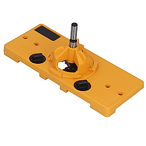 Walfront 35mm Hinge Hole Jig Drill Guide Set Concealed Hinge Hollow Hole Locator DIY Carpenter Cabinet Door Installation, Fixture
