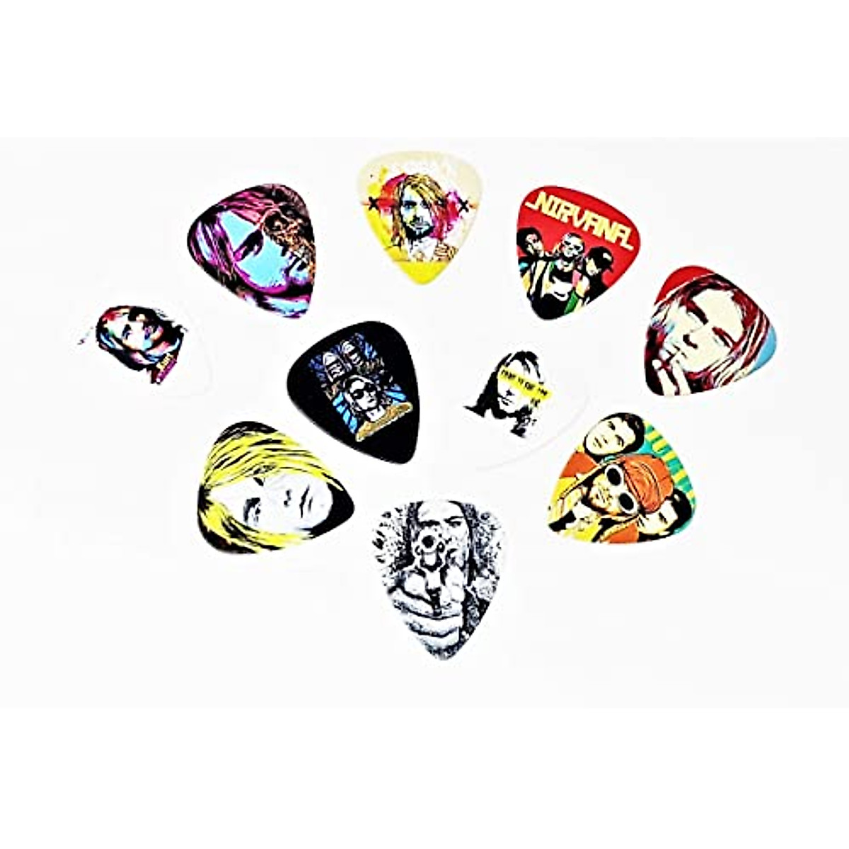 Nirvana | Kurt Cobain Guitar Picks (10 picks in a pack)