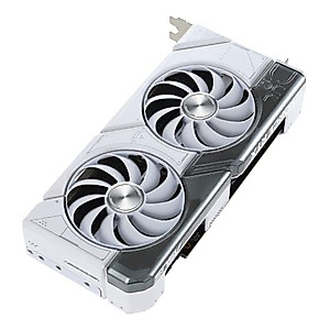 ASUS Dual GeForce RTX™ 4070 White OC Edition 12GB GDDR6X (PCIe 4.0, 12GB GDDR6X, DLSS 3, HDMI 2.1, DisplayPort 1.4a, 2.56-Slot Design, Axial-tech Fan Design, 0dB Technology, and More)