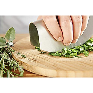 Rösle Stainless Steel Herb Grinder with Bamboo Board
