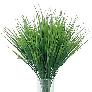 JUYO VONSAN® Faux Grass Plant Artificial Plants 8pcs Artificial Plastic Wheat Grass for Indoor Outside Home Garden Office Decoration (8)