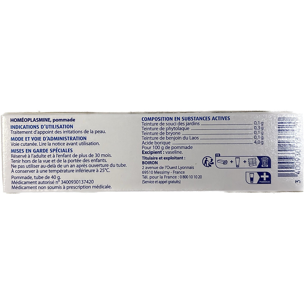 Homeoplasmine, XL - 40g Magic Cream - For Dry Skin, Irritations, Soft Lips! [ The Original French Packaging ]