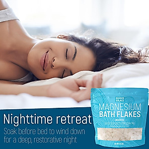 Magnesium Flakes for Bath - Magnesium Chloride Flakes - Dead Sea Salts for Soaking, 10 LBS