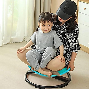 Autism Kids Swivel Chair, Sensory Toys Chair for Kids, Spinning Chair Wobble Chair Balance Toys, Balance Physical Therapy Equipment, Training Body Coordination, Kid Spinning Carousel for Kids 3-12 ( C
