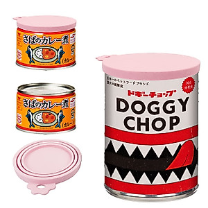 Uyauld Manual Can Opener, Handheld Tin Opener Cork Screw, Easy Turn Knob, Built in Bottle Opener, Hangs for Convenient Kitchen Storage, Easily Open Tin Cans, 2 Silicone Lid Cover for Can, Pink