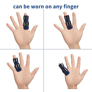 ACKEIVTO Finger Splint, Mallet Finger Brace for Index, Middle, Ring Finger - Tendon Release & Pain Relief