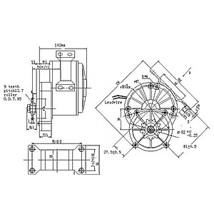 L-faster 250W ELECTRIC BRUSH MOTOR for BICYCLE ELECTRIC ACCELERATOR with KEY SWITCH and BATTERY VOLTAGE SIMPLE MOTOR KIT for DIY E-BIKE (36V 250W)