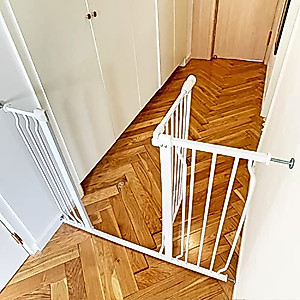 BalanceFrom Easy Walk-Thru Safety Gate for Doorways and Stairways with Auto-Close/Hold-Open Features, Multiple Sizes