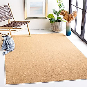 MARTHA STEWART x SAFAVIEH 3' x 5' Natural/White MSR9501H Sisal & Jute Area Rug