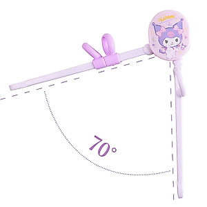Many Rainbows Kuromi Right-Handed Tranining Chopsticks with Case, Purple