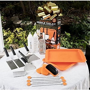 Blackstone 25 Piece Griddle Tool Kit Gift Set for Outdoor Cooking