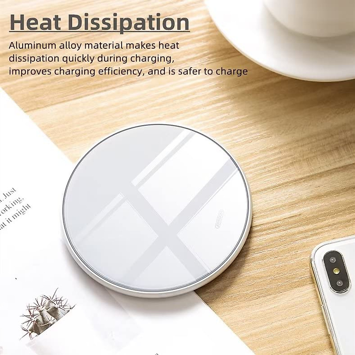 Wireless Charger(2 Pack), ANBBIN 20W Fast Charging Pad Compatible with iPhone14/13/12/11 Series/X/XS/8,Samsung Galaxy S22/S21/S20/S10,AirPods Pro(No AC Adapter)