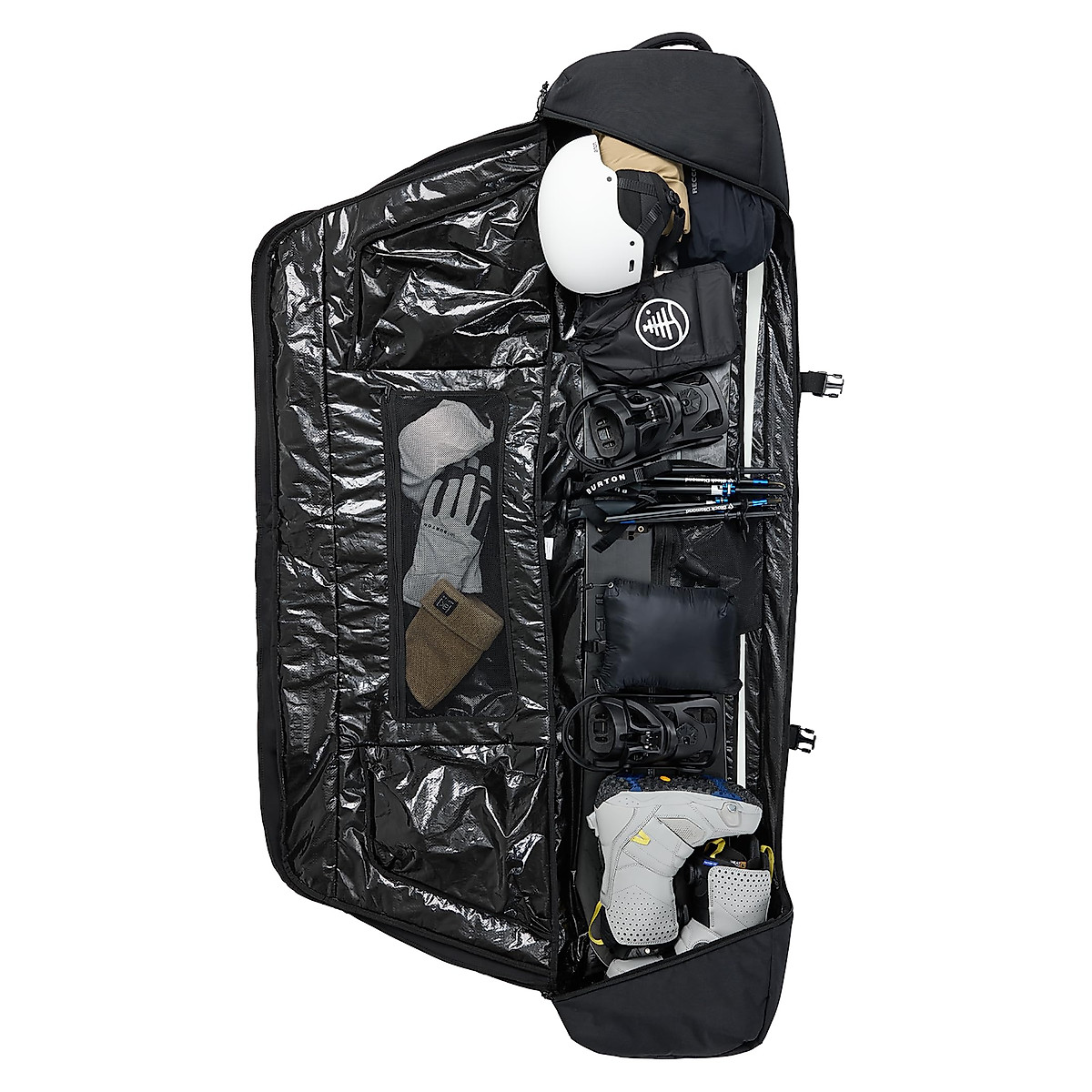 Burton Wheelie Flight Attendant Snowboard Bag, True Black, 156cm