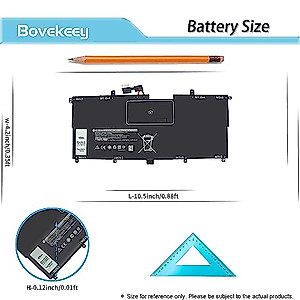 Bovekeey 46Wh NNF1C Battery HMPFH for Dell XPS 13 13-9365 2-in-1 P71G D1605TS D1805TS D2805TS D3605TS D3805TS D4605TS P71G001 NNFIC 0NNF1C 0HMPFH 7.6V 4-Cell Laptop Power Supply