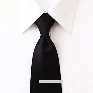 Lystaii 3pcs Tie Bar Clip, Tie Tack Pins Tie Clips for Men Silver Gold Black Necktie Bar Pinch Clip Set 2.2 Inch Metal Clasps Business Professional Fashion Assorted Designs