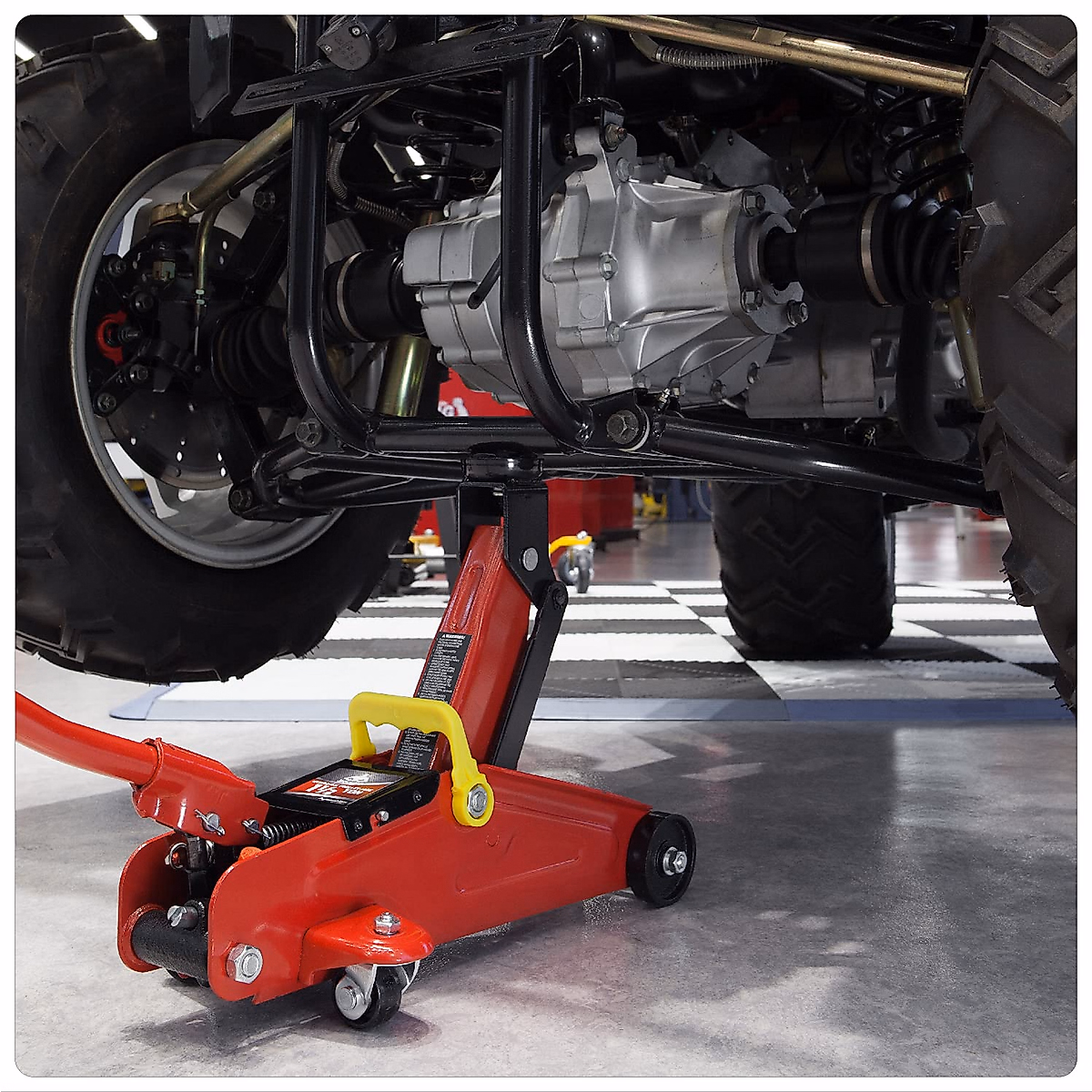 Jack Boss Hydraulic Floor Jack 1.5 Ton 3,300Lbs Car Lift Portable Trolley Jack 360 Degree for Cars Automotive Sedans