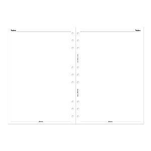 Filofax Refill, Deskfax, Week-to-View with Appointments, White Paper, English, 2023 (C68612-23), 7 inches X 10 inches