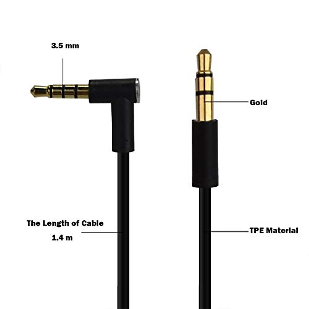 Beats Headphones Cord Beats Cord Replacement Aux Cord with Inline Mic and Volume Control for Beats by Dr Dre Headphones Solo/Studio/Pro/Detox/Wireless/Mixr/Executive/Pill (Black+Storage Case)