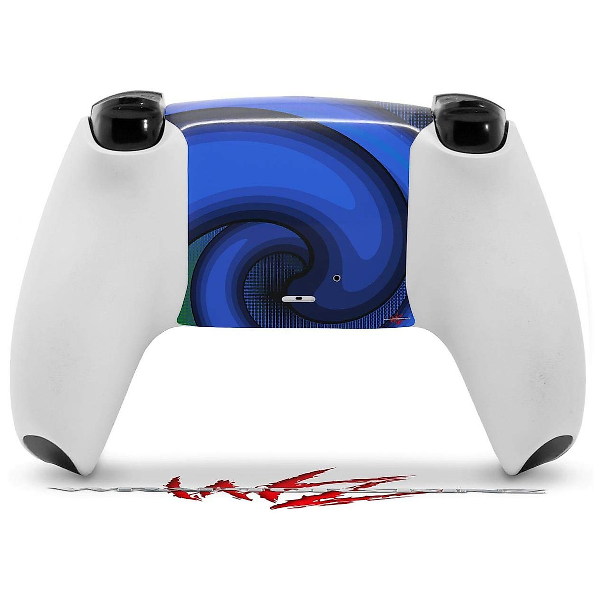 WraptorSkinz Skin Wrap compatible with Sony PS5 DualSense Controller Alecias Swirl 01 Blue (CONTROLLER NOT INCLUDED)