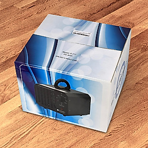 Enerzen Ozone Generator 11,000mg Industrial O3 Air Purifier Deodorizer (11,000mg - Black)