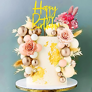 JeVenis Maroon Red Boho Cake Topper Boho Cake Decorations Cake Flowers Decorations Floral Cake Topper for Baby Shower Wedding Bridal Birthday Party Supplies