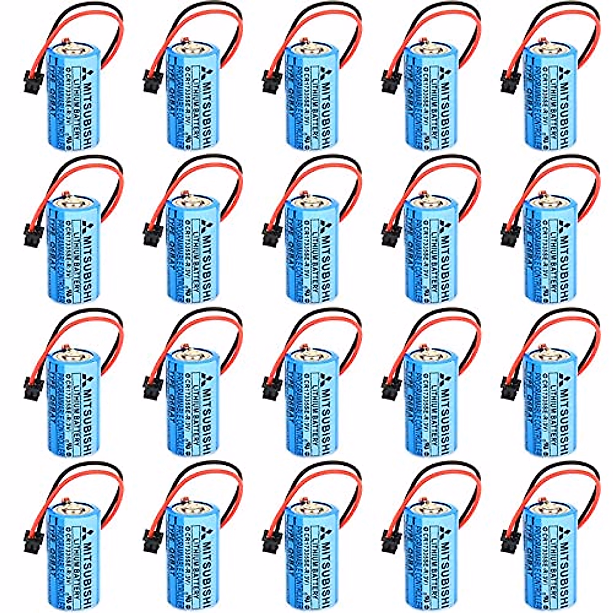 SHENYANG (20 Pack) CR17335SE-R/3V Q6BAT PLC 3V 1800mAh Li-ion Battery for Mitsubishi Q25PRHCPU Q170HBATC QNS FANUC system