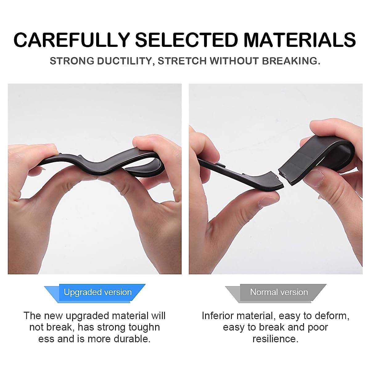 Osilly Car Seat Headrest Hook, 4 Pack Auto Seat Hanger Storage Organizer for Purse Handbag Coats Grocery Bags, Automotive Interior Accessories, Universal Vehicle Backseat Hanging Hook (Brown)