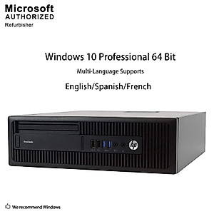 HP ProDesk 600 G2 Small Form Factor Business Desktop Computer, Intel Quad Core i5-6500, 12GB DDR4, 1TB SSD, WiFi, BT 4.0, VGA, DP