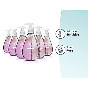 Method Gel Hand Wash, Rose Water, Biodegradable Formula, 12 fl oz (Pack of 6)