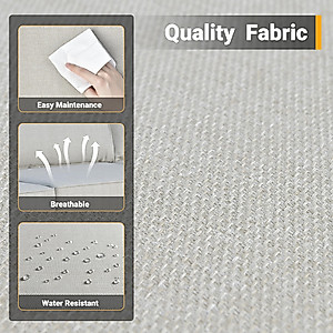 CAODOC 12 Pieces Outdoor Patio Furniture Set Sectional Sofa Sets Gray PE Rattan Patio Conversation Set w/Beige Seat Cushions and 2 Coffee Tables