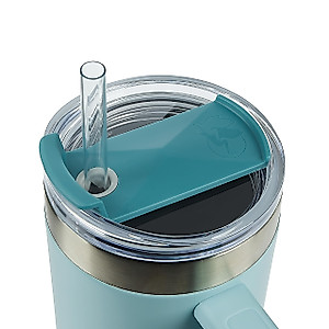 Pelican Hydration Pelican Porter™ 40 oz Vacuum Insulated Tumbler - Recycled Stainless Steel Double Wall Travel with Dual Lid, Powder Coated Insulated Coffee Mug For Hot Cold Drinks, Breeze