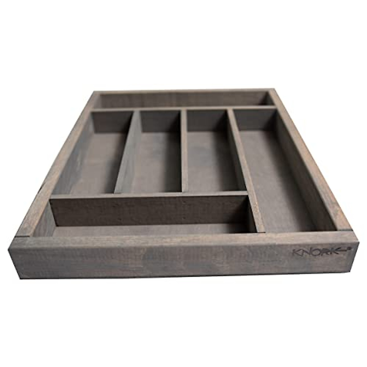 Knork Storage Tray/Flatware Organizer, large, Weathered Gray