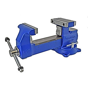 Yost Vises 855-D2 Industrial Grade Reversible Vise, 5.5", Blue