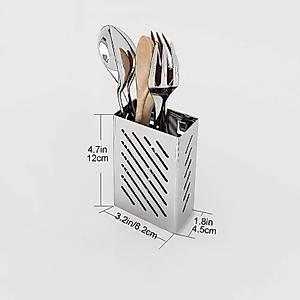 Wall Mounted Knife Block Without Knives - 304 Stainless Steel Kitchen Univesal Knife Holder with Utensil Cage - Installation without Drilling (Size : C)