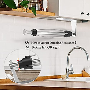 Paper Towel Holder Under Cabinet Brushed Nickel Wall Mounted Hanging Paper Towel Holders Under Counter Paper Rack with Ratcheting for Kitchen Bathroom Rv Silver Mounted Vertically Or Horizontally