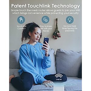 Whole Home WiFi System-WAVLINK AC1200 Dual-Band Mesh WiFi System,Up to 4000 Sq.ft. Coverage,Replaces WiFi Router & Extender, Touchlink, Parental Control, Full Gigabit, Wave 2, MU-MIMO, 3-Pack…