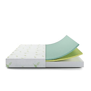 NapQueen Anula, Twin-XL 6'' Green Tea Memory Foam Mattress, Bed in a Box