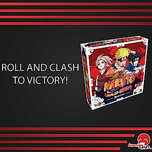 Japanime Games Naruto Ninja Arena Complete Set | from The Creator of 7 Wonders Duel | Epic Roll and Clash Ninja Action | 1-4 Players | Ages 10+ | 15-30 Min Play Time | Includes Bonus Characters