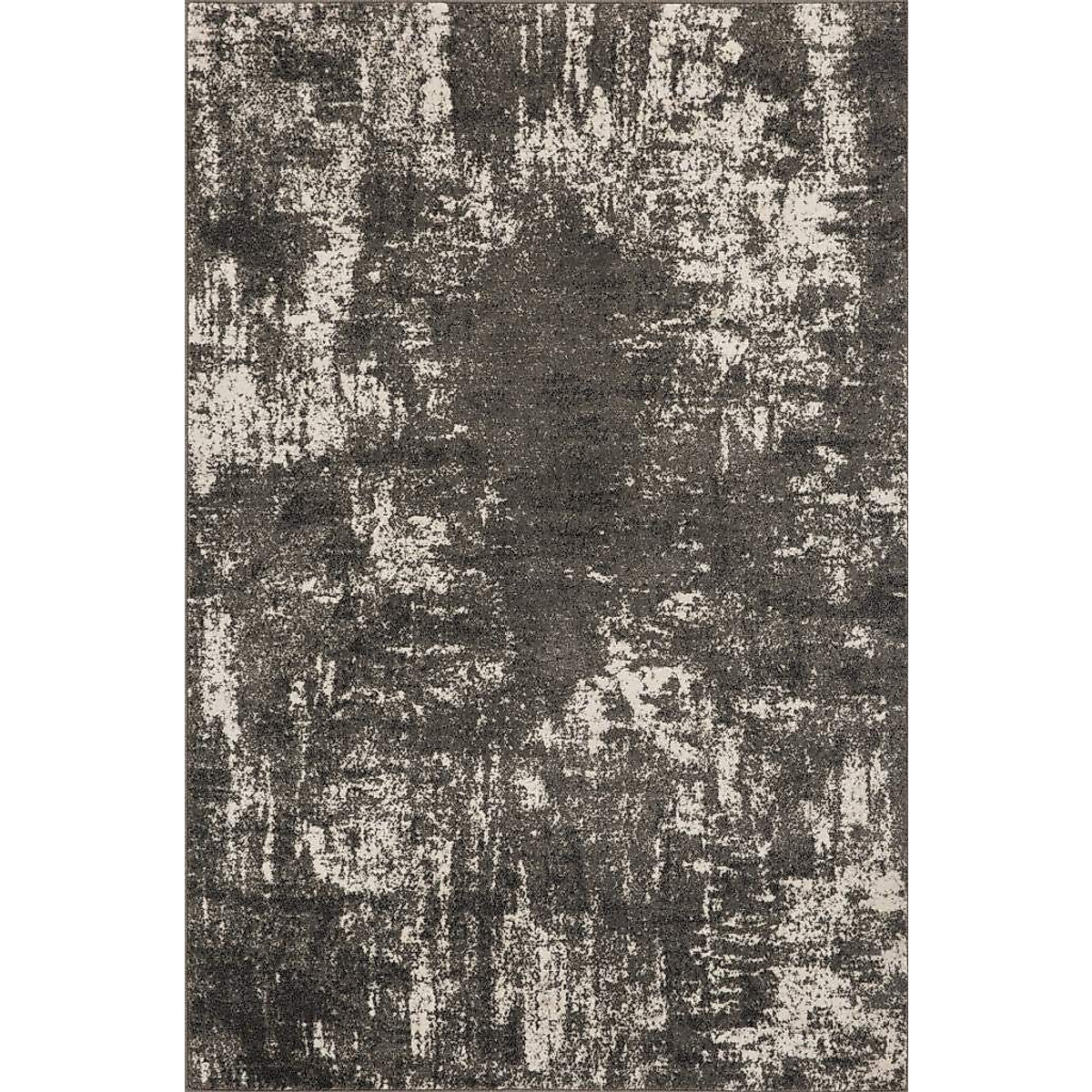 LUXE WEAVERS Lagos Collection Dark Grey 2x3 Abstract Area Rug