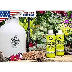 Mama Nature's Mosquito Juice - Outdoor Mosquito Repellent - Mosquito Control Treatment Spray For Yard - Natural Non Toxic Spray For Backyard, Patio, Plants, Garden - Garlic Repellent, Mosquitos, Ticks