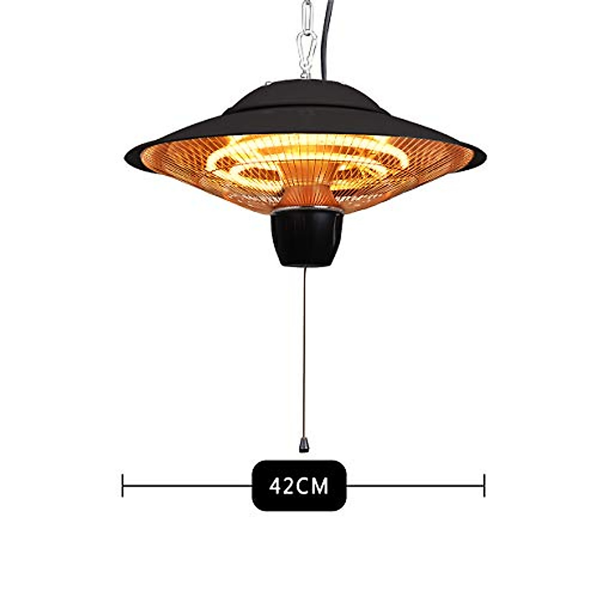 DONYER POWER 1500W Outdoor/Indoor Electric Patio Heater, Ceiling Mounted, Iron