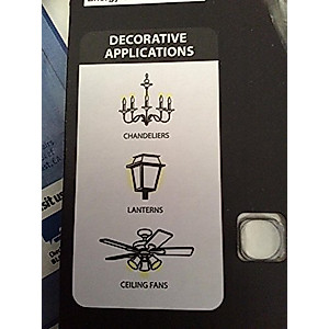 Feit Dimmable LED Clear Chandelier Soft White 6-Pack (40W Replacement) 3.8W