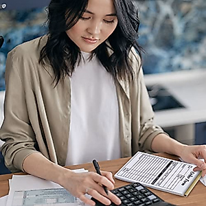 Sales Order Books,2 Part Carbonless Sales Invoice Book for Small Business,5.5 x 8.3 inches,Receipt Book with Cardboard(50 Sets)