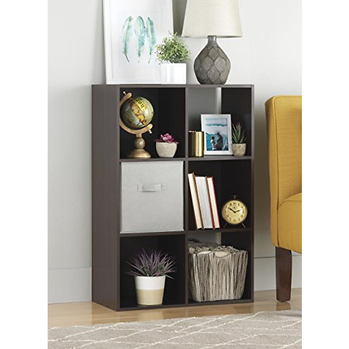Whitmor 6 Cube Organizer, Espresso