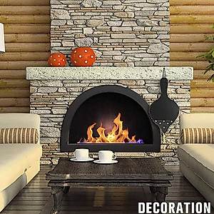 FUNTELL Bellows for Fire Pit, Bellows for Wood Stove, Air Blower Fire Fan for Outdoor Cooking, BBQ, Camping, 16.9" x 7.5"