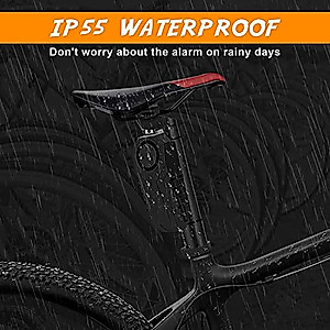 Bike Alarm with Remote 2 Pack, Loud 113dB Wireless Anti-Theft Vibration Motorcycle Bicycle Alarm IP55 Waterproof Super Vehicle Security Vibration Motion Sensor Alarm System