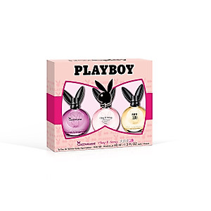 Playboy Female Playboy Omni Female 3pc Set - 1.3 Ounce Eau De Toillette X 3 (Wild, Queen, Sexy), 3.9 Ounce