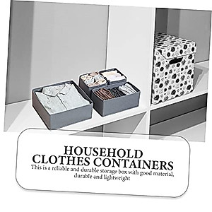 Cabilock 12 pcs Desktop with Organizers Grey Basket Drawer Clo Household Folding Juguetes for Ties Clothes Scarves Cube Socks Sundries Organizer Divider Bra Para Cabinet