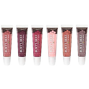 Burt's Bees Lip Balm Easter Basket Stuffers, Moisturizing Lip Shine Spring Gift for Women, for Dry Lips, 100% Natural Makeup, Whisper