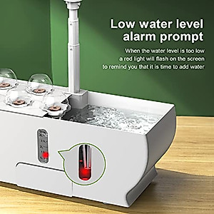 Hydroponics Growing System, 9Pods Indoor Garden with LED Grow Light and upgrade controller, Plant Germination Kit with Automatic Timer, Smart Home Garden for Herb, Vegetables, Fruits, Up to 17", White